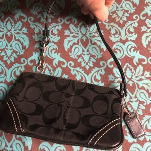 Coach | Bags | Authentic Small Coach Pouch Black | Poshmark